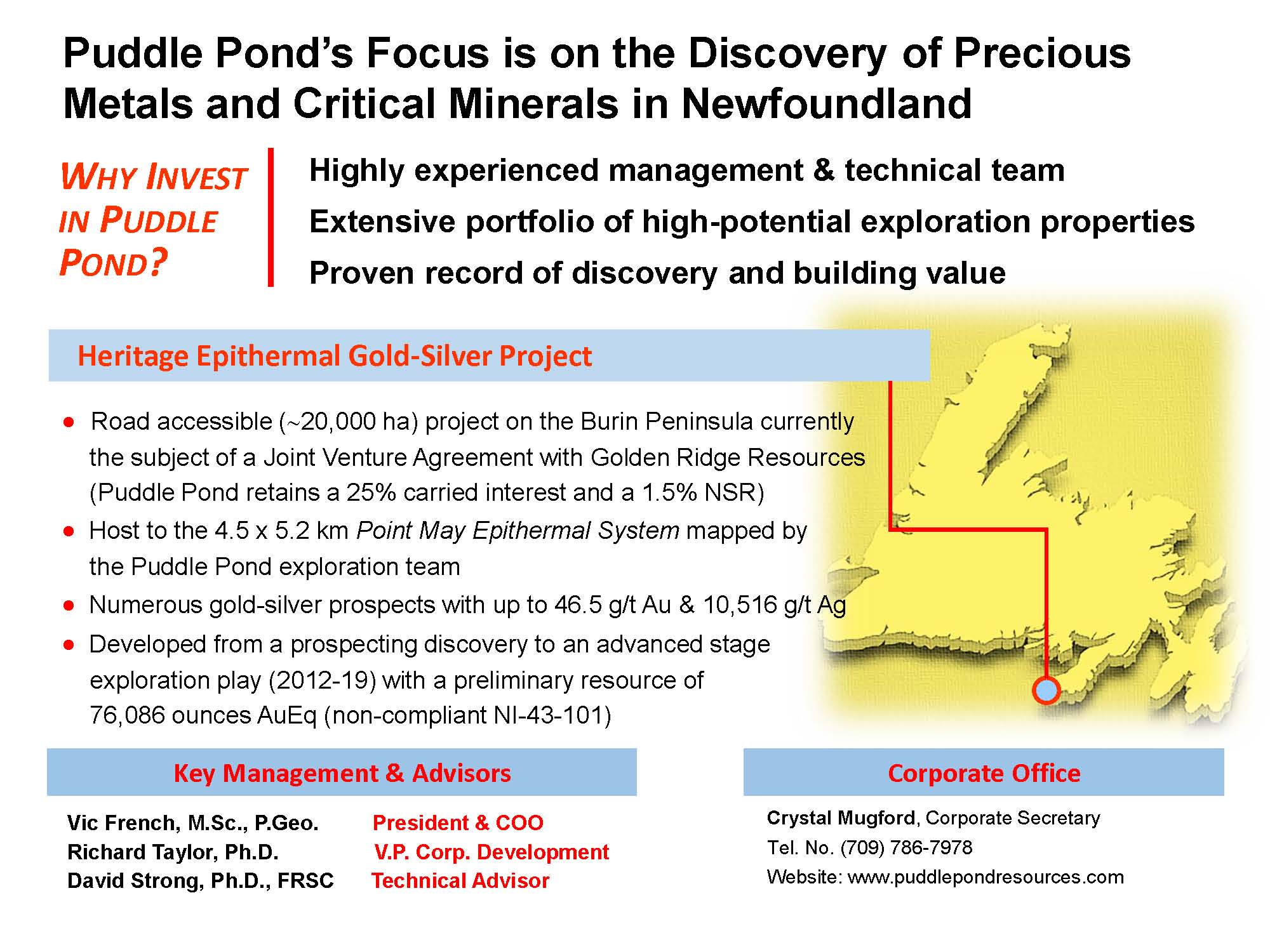 PDAC Brochure for Puddle Pond Resources Inc. - Puddle Pond Resources Inc.